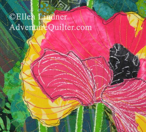 "Poppies Ablaze" Complete – Adventure Quilter