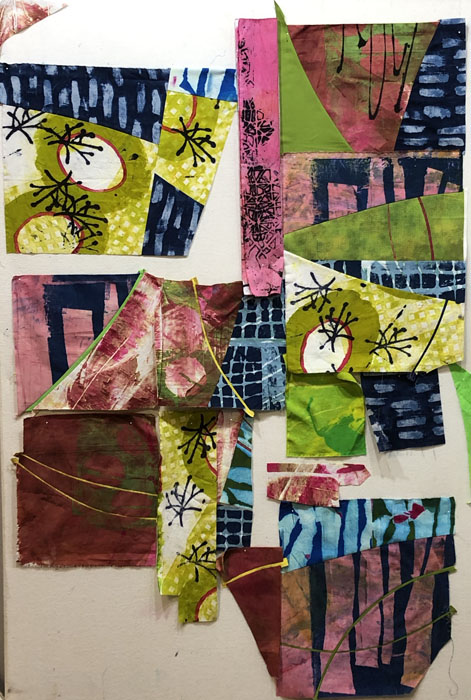 Kiwi (?) Quilt Underway – Adventure Quilter